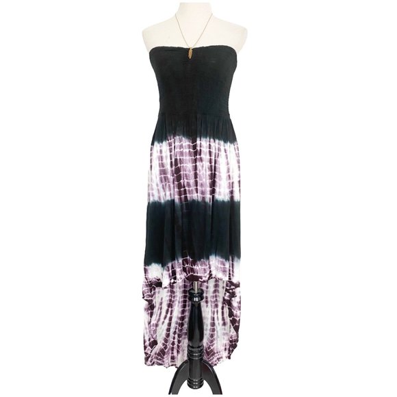 Raviya | Swim | Raviya Womens Tie Dye Smocked Tube Top Dress Coverup ...
